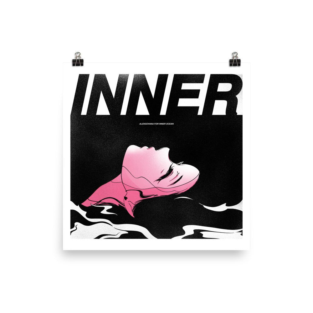 ALEKSOVANA ART PRINT (BLACK) – Inner Ocean Records